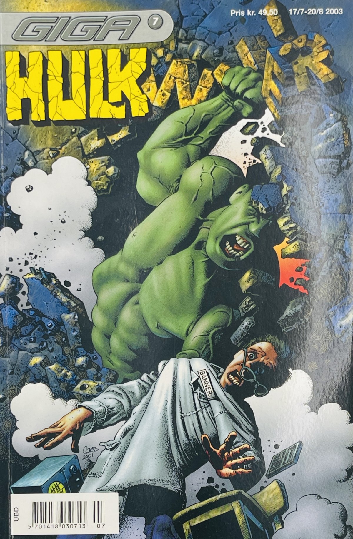 Giga 2003 Nr. 7 Hulk - 隸‍♂️ Giga - Retroportalen