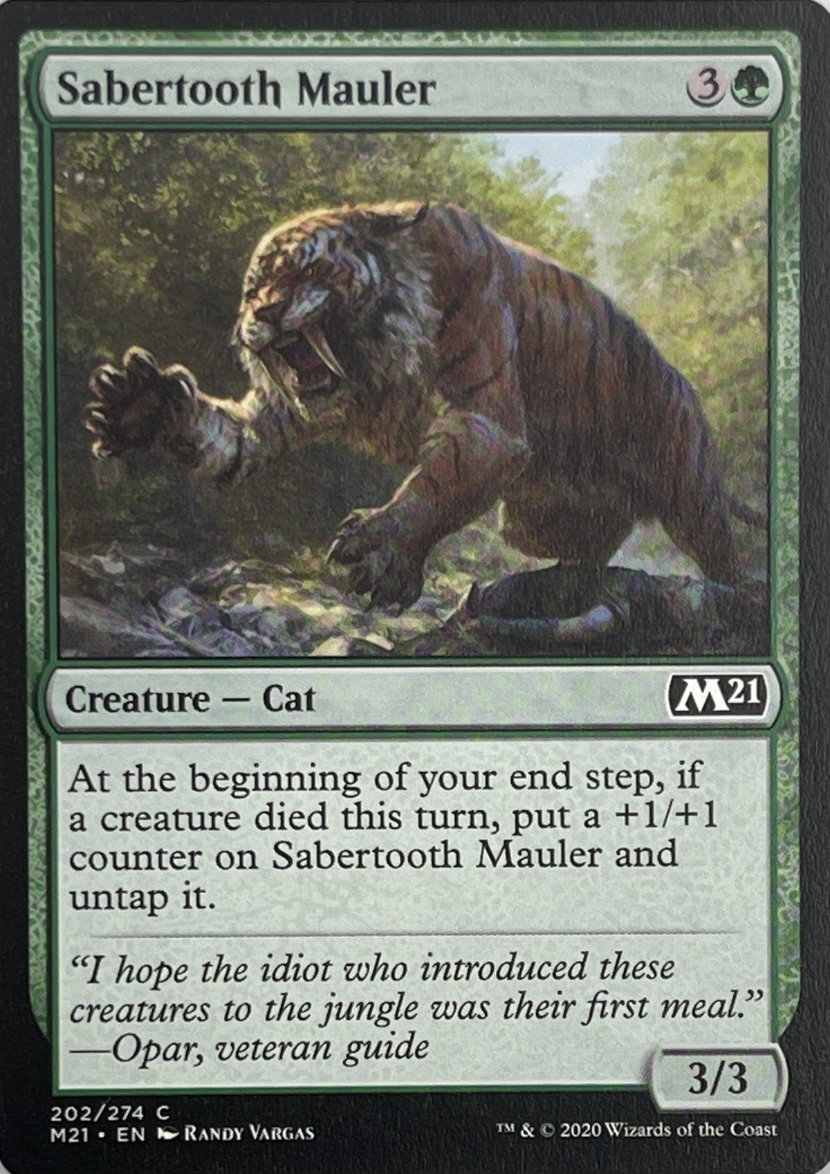 Sabertooth Mauler - Magic The Gathering Enkeltkort - Retroportalen